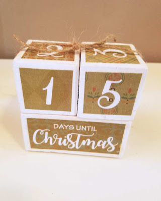 DIY cute wood block Christmas countdown (without a vinyl cutter!)