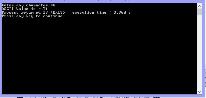 C Program to Find ASCII Value of Character. ~ MAD ABOUT COMPUTER
