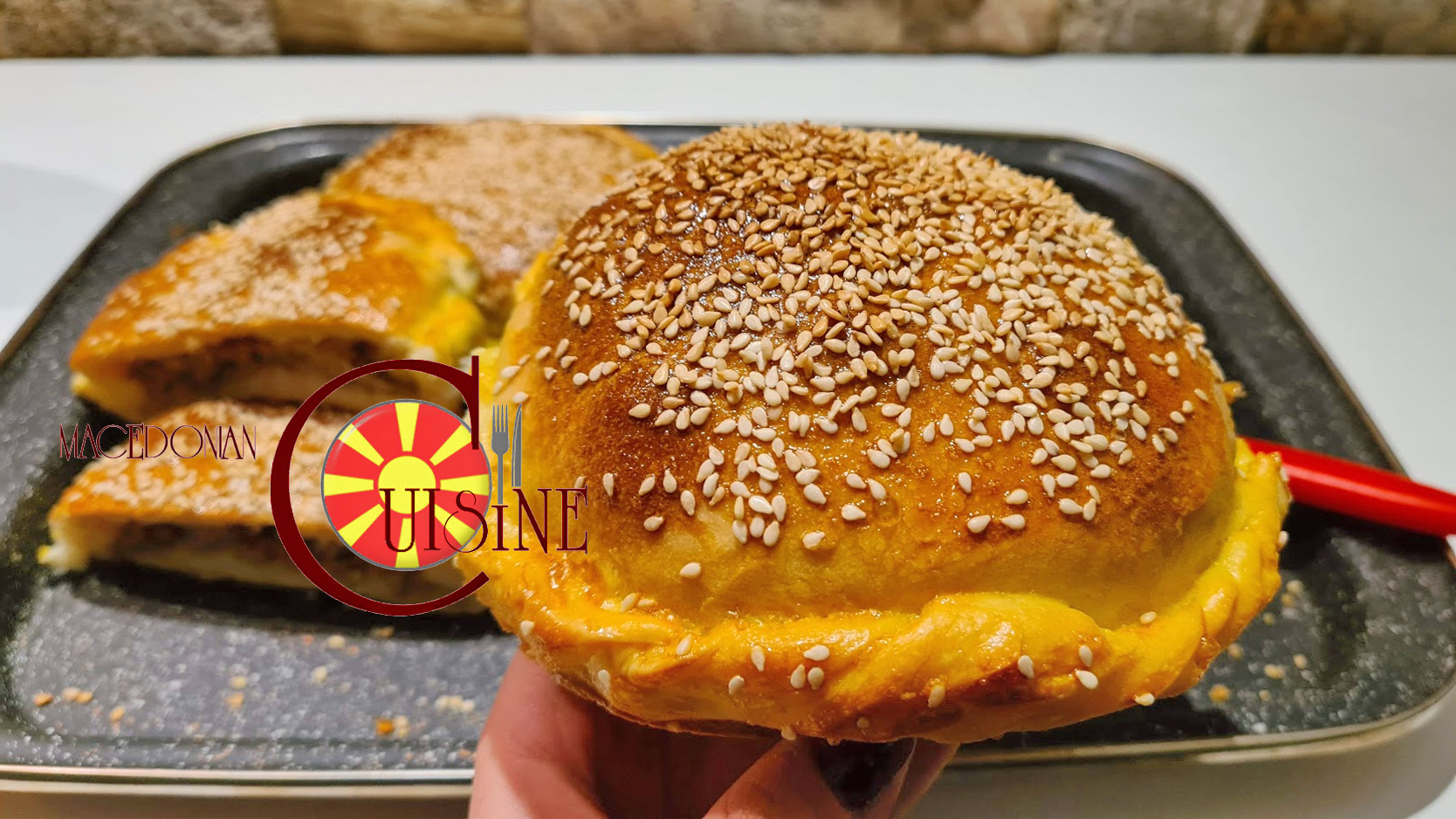 BALLOON BUNS WITH MINCED MEAT ~ Macedonian Cuisine