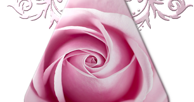 Pink Rose Letters. Letras con Rosa Rosada. - Oh my Alfabetos!