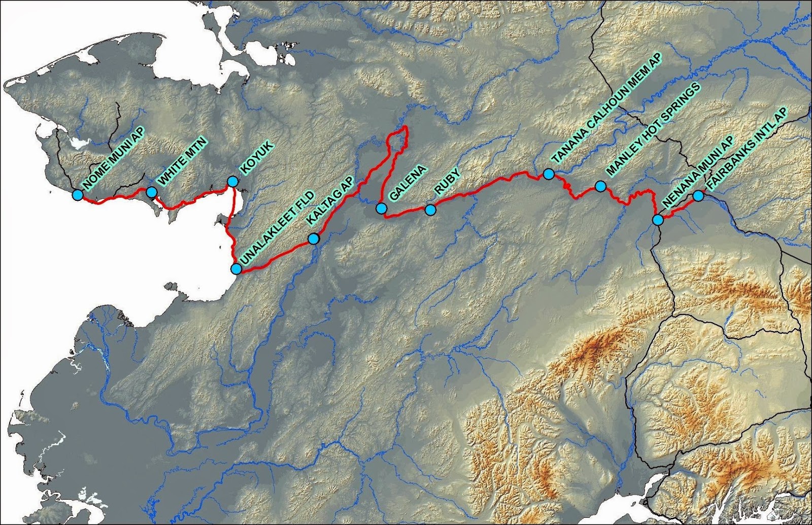 Deep Cold: Alaska Weather & Climate: Climatology of 2015 Iditarod Route