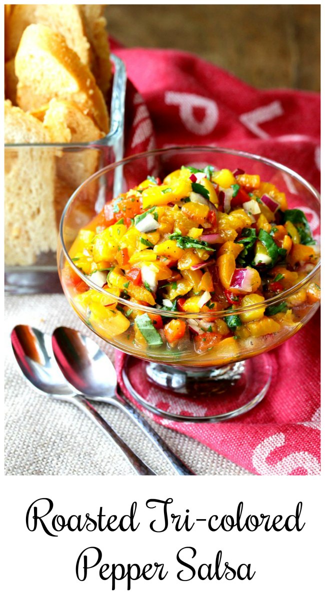 Roasted TriColored Pepper Salsa | Best Appetizers from 2018 | Karen's ...