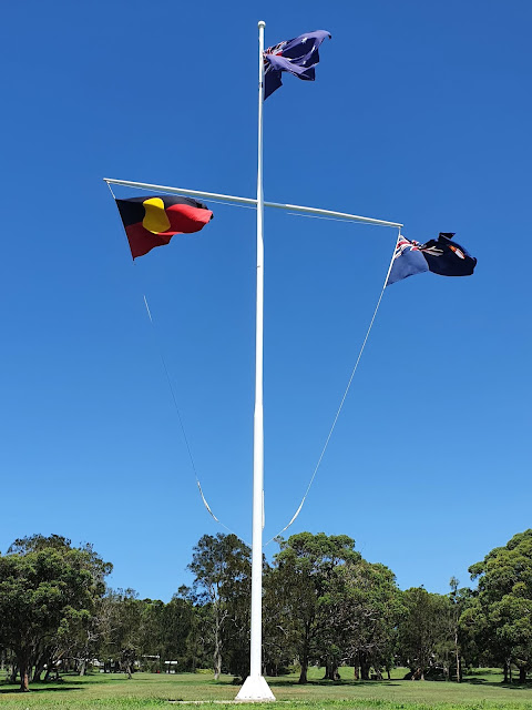 Sydney - City and Suburbs: Kurnell, tri-flag pole