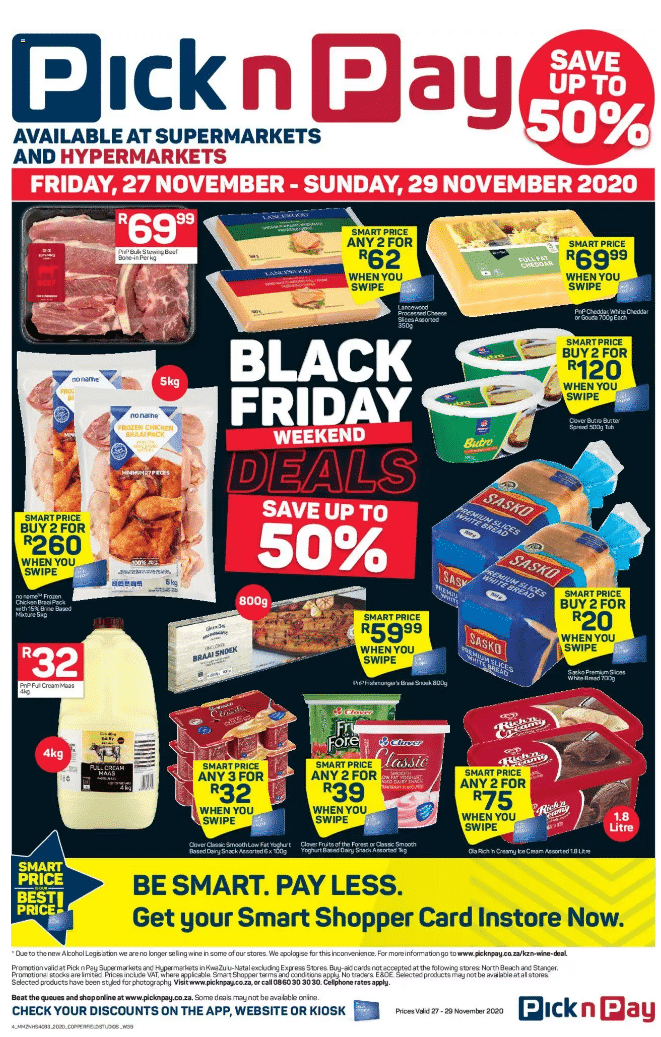 Pick n Pay Top Best Black Friday 2020 Hot deals