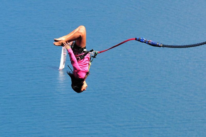 Bungy Jump in New Zealand.