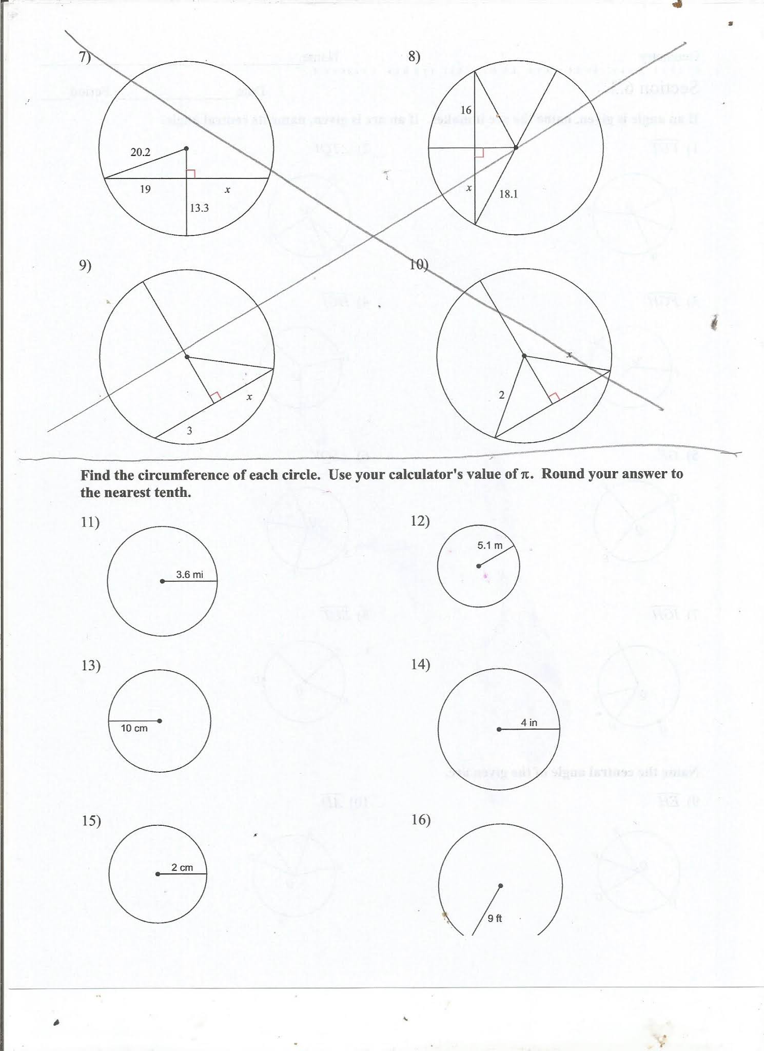 Geometry, Common Core Style: Lesson 8-8: Arc Measure and Arc Length ...