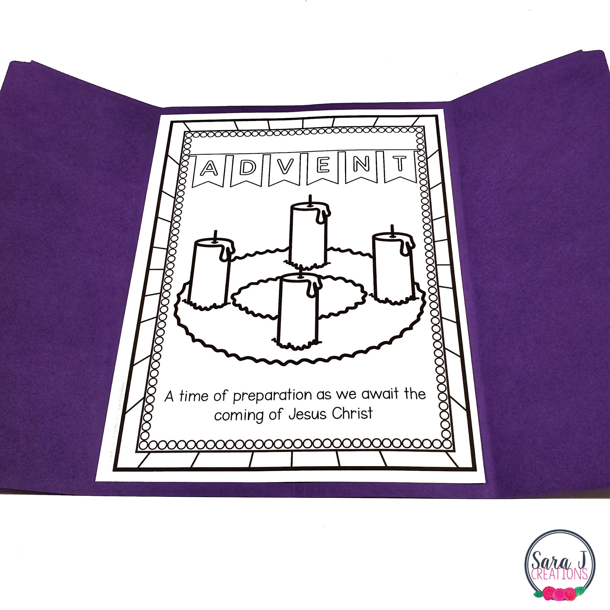 Advent Lapbooks for Catholic Kids | Sara J Creations