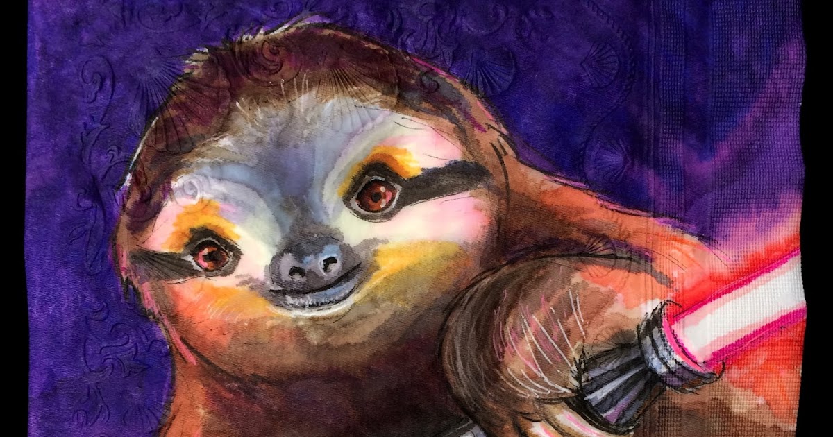 Daily Napkins: Sloth Sith Holding Double Lightsaber