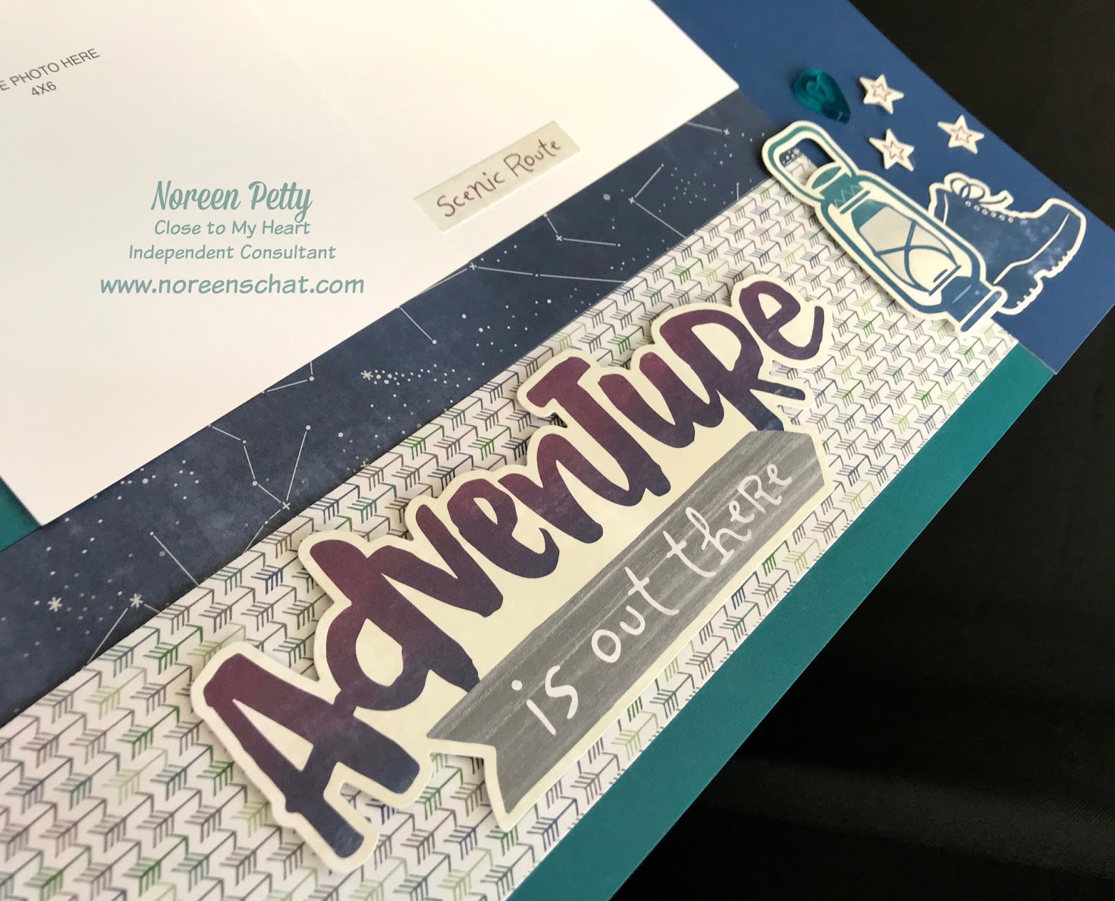 Noreen's Scrap N Chat: CTMH Aurora Ready for this Adventure Scrapbook ...