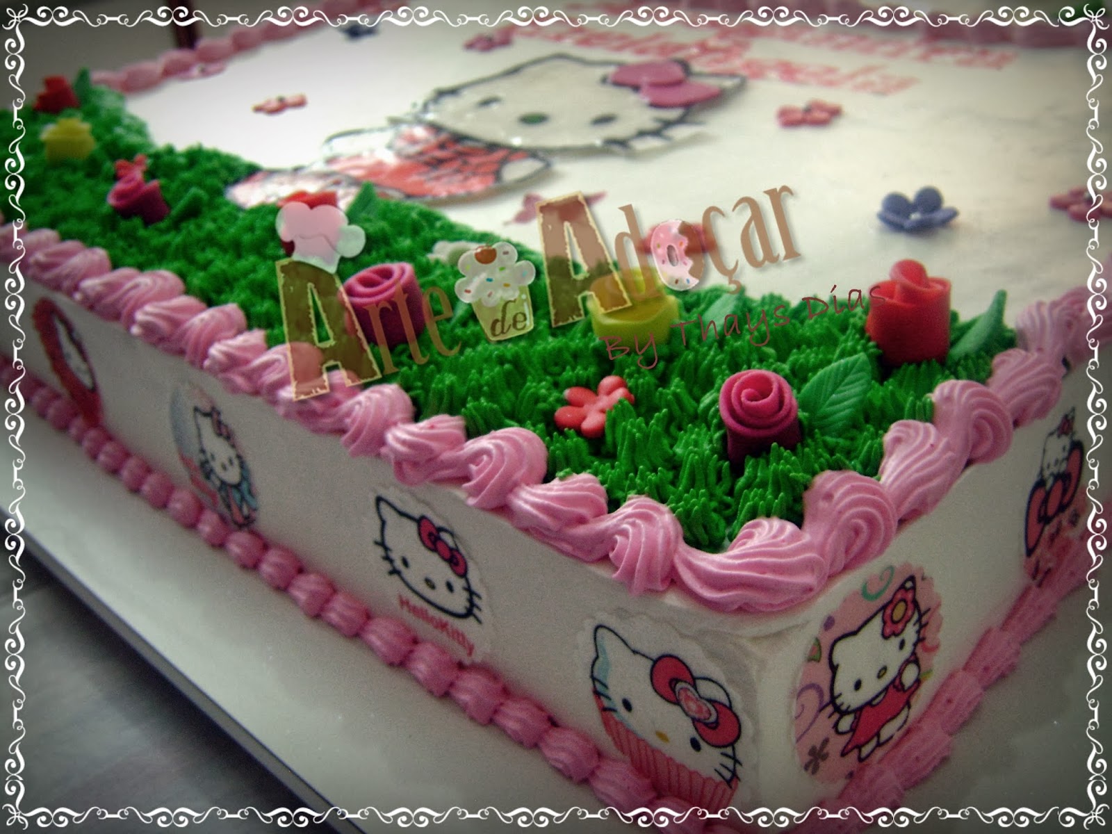 Arte de Adoçar: Bolo Hello Kitty!!!!!