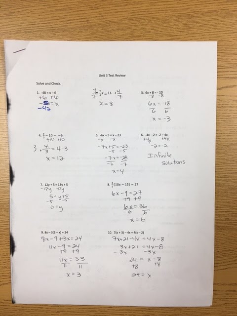 Miss Grandbois' Math Class