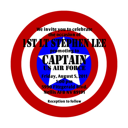 Robyn Crumby: Captain Promotion Invitations