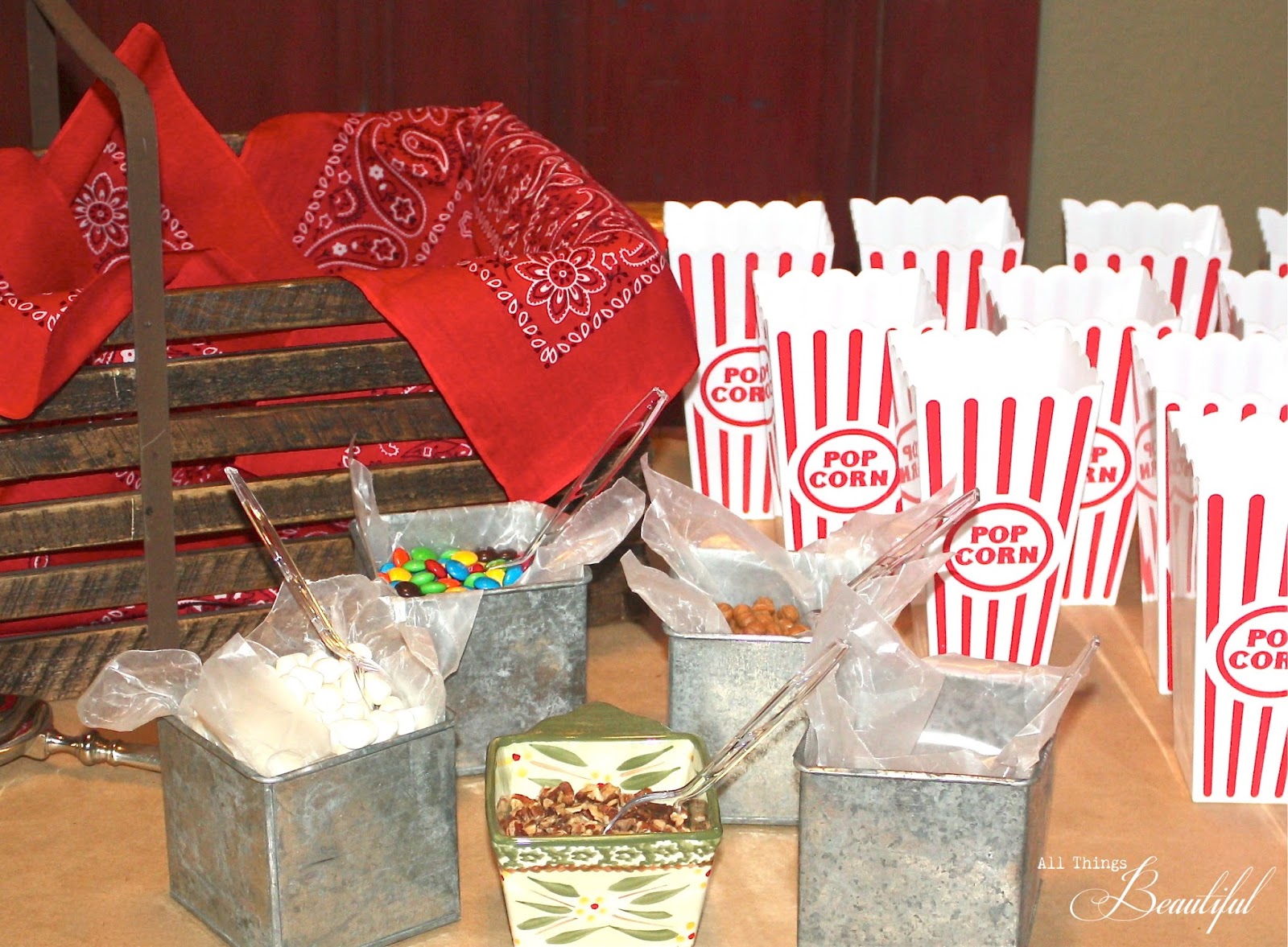 All Things Beautiful: {Popcorn Bar} Teen Birthday Party