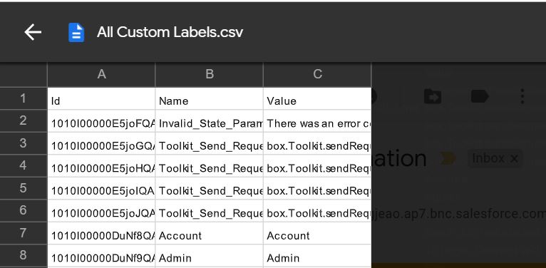 Salesforce Stuff: Custom Label : Fetch all Custom Label Information ...