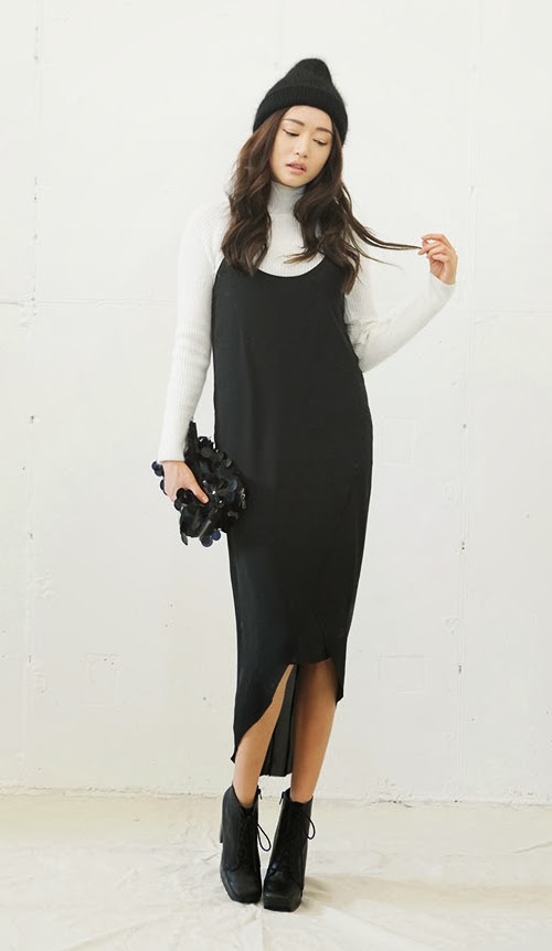 [Stylenanda] Spaghetti Strap Wrap Hem Dress | KSTYLICK - Latest Korean ...