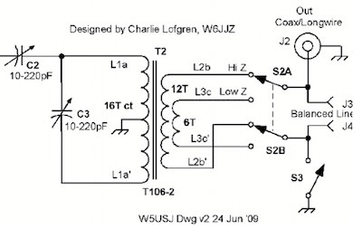 marxy's musing on technology: Built the QRPKits BLT+ Z-match antenna tuner