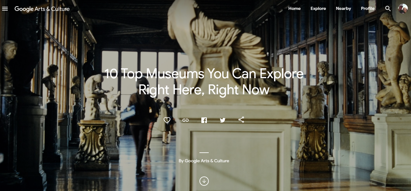 Time to Talk Tech : Take a virtual tour of museums with Google Arts and ...