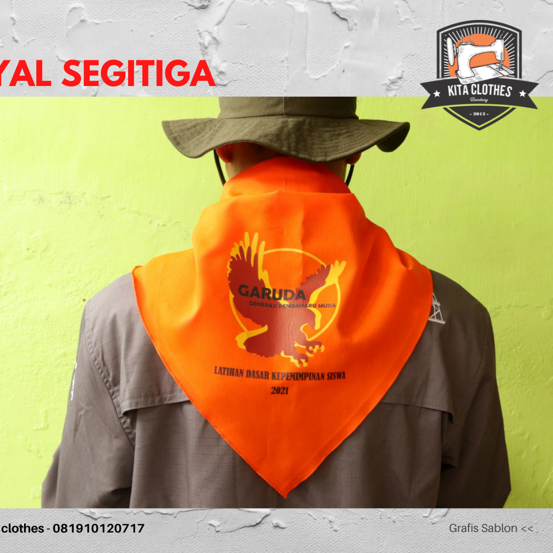 Slayer / syal Segitiga Pecinta Alam dan LDKS Sekolah - kita clothes bandung