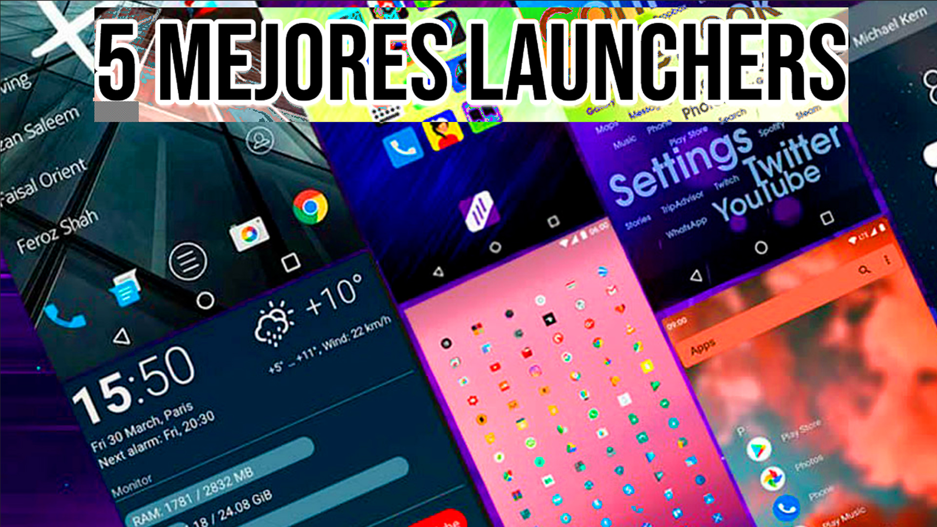 🚀 BEST LAUNCHERS | Top 5 Mejores Launchers para tu Android - DanyBakero.com