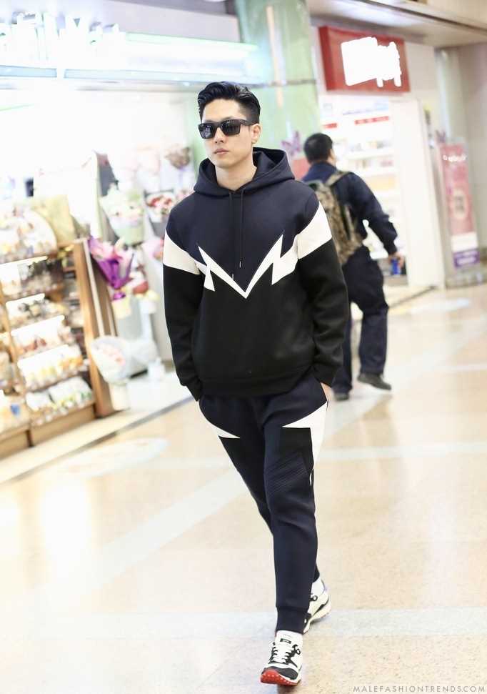 Ling Xiao-Su en Neil Barrett - Beijing International Airport