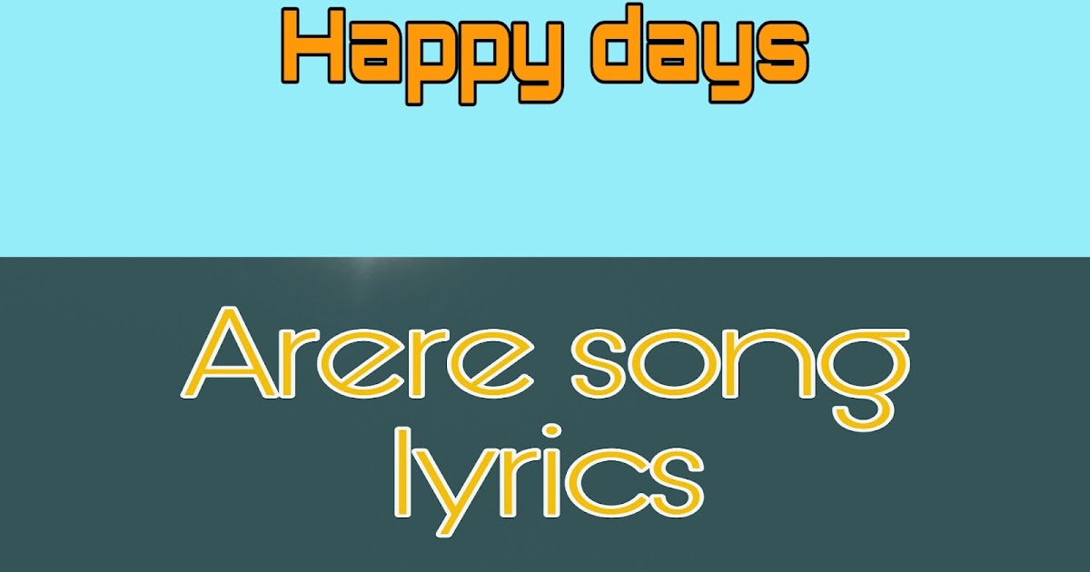 Arere Song Lyrics Happy Days arere-song-lyrics-happy-days
