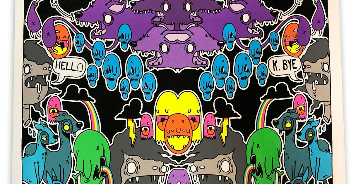 The Blot Says...: Nicky Davis Blacklight Screen Print