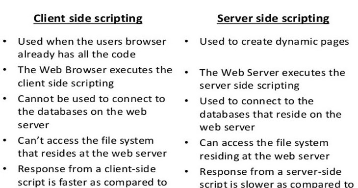Client Side Scripting And Server Side Scripting ~ Computer Science Hub