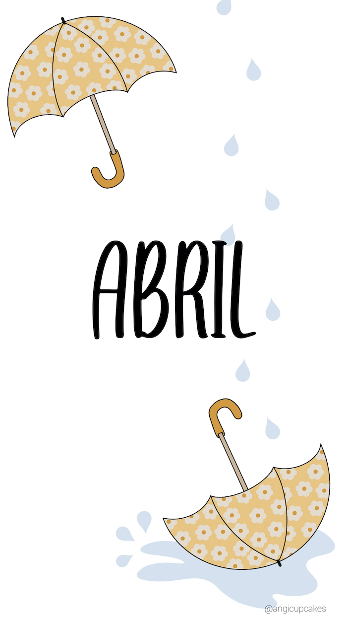 CALENDARIO ABRIL + FONDO DE PANTALLA BONITO PARA MÓVIL Y ORDENADOR