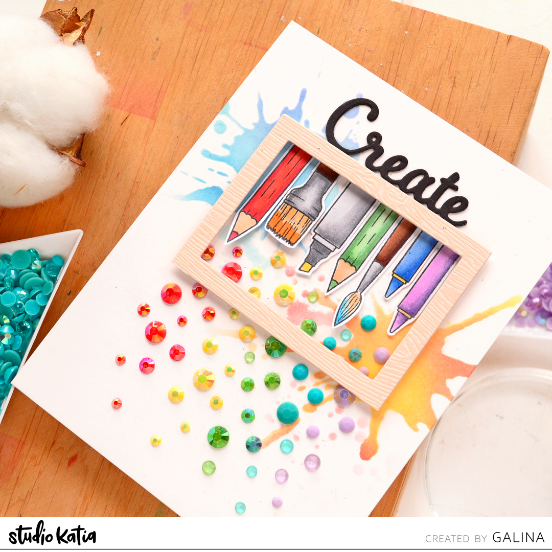 Creative card for a creative person + Video ~ Favorite things by Galachko