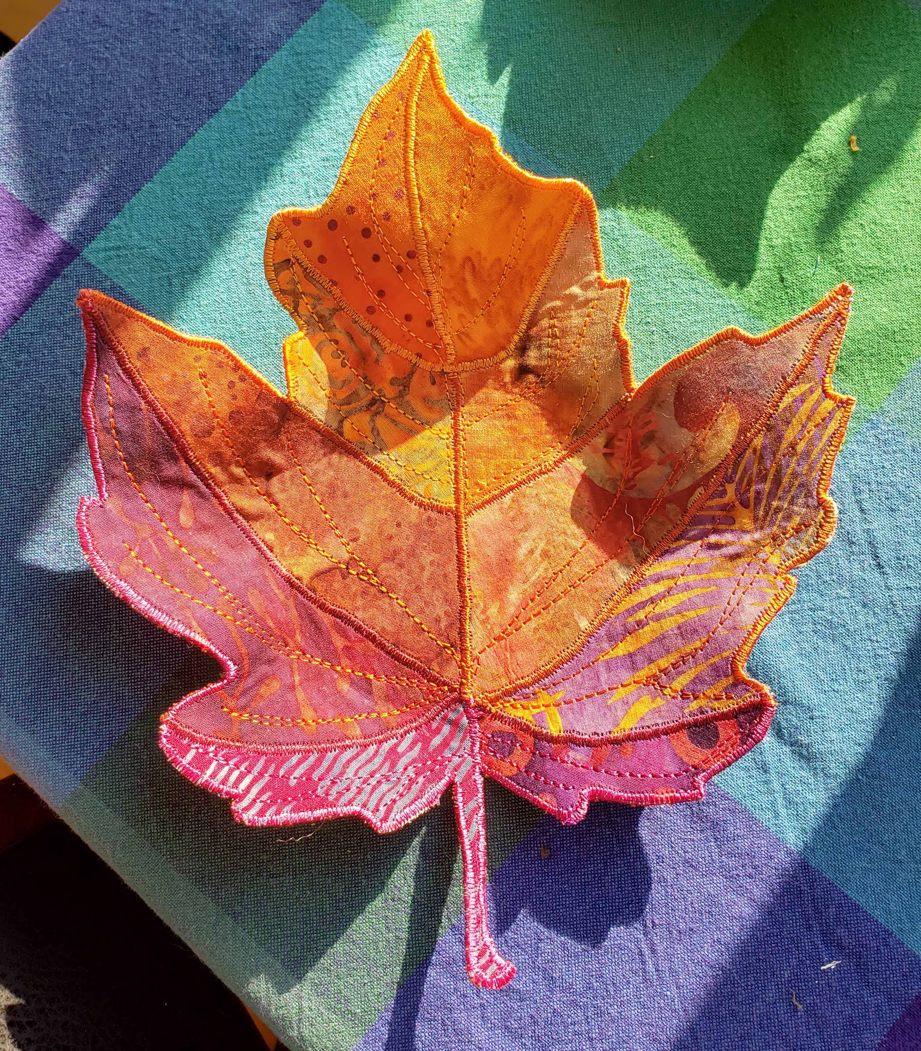 sew sew art: Jean made Marcella and I fabulous leaves