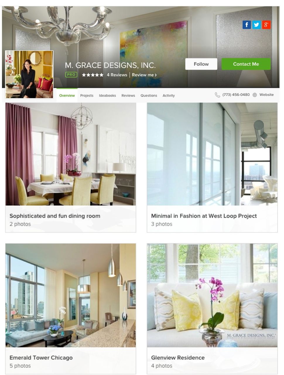 M. GRACE DESIGNS, INC, Chicago Interior Design