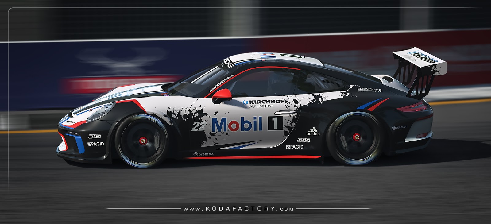 Koda Factory: Mobil 1 Racing Porsche 911 GT3 Cup | rFactor2