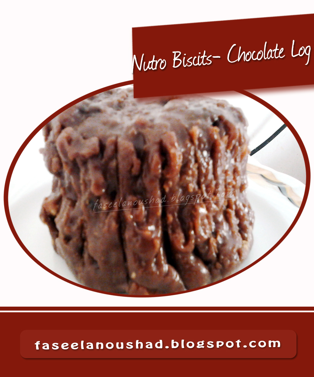 GOOD FOOD ENDS WITH GOOD TALK: Nutro Biscuits Chocolate Log