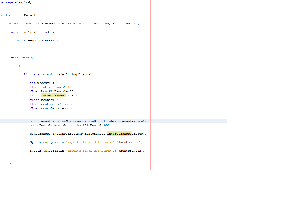 Lenguaje De Programacion 1 Ejemplo Funciones Java 7348