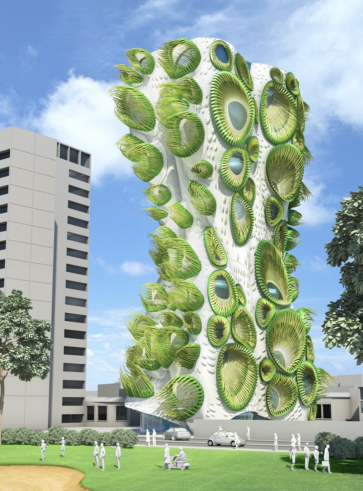 arch hot: skyscraper Tower Sustainability Design By B+U Architects ...