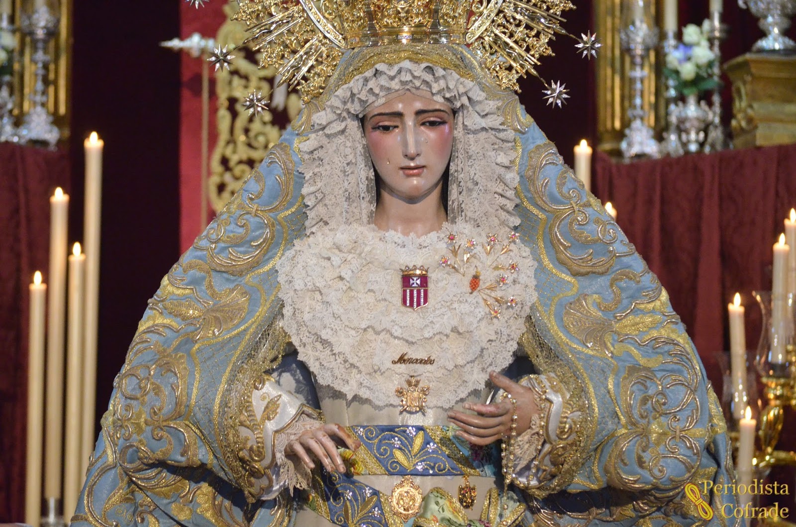 Periodista Cofrade: LAS MERCEDES DE SANTA GENOVEVA, CON EL MANTO ...