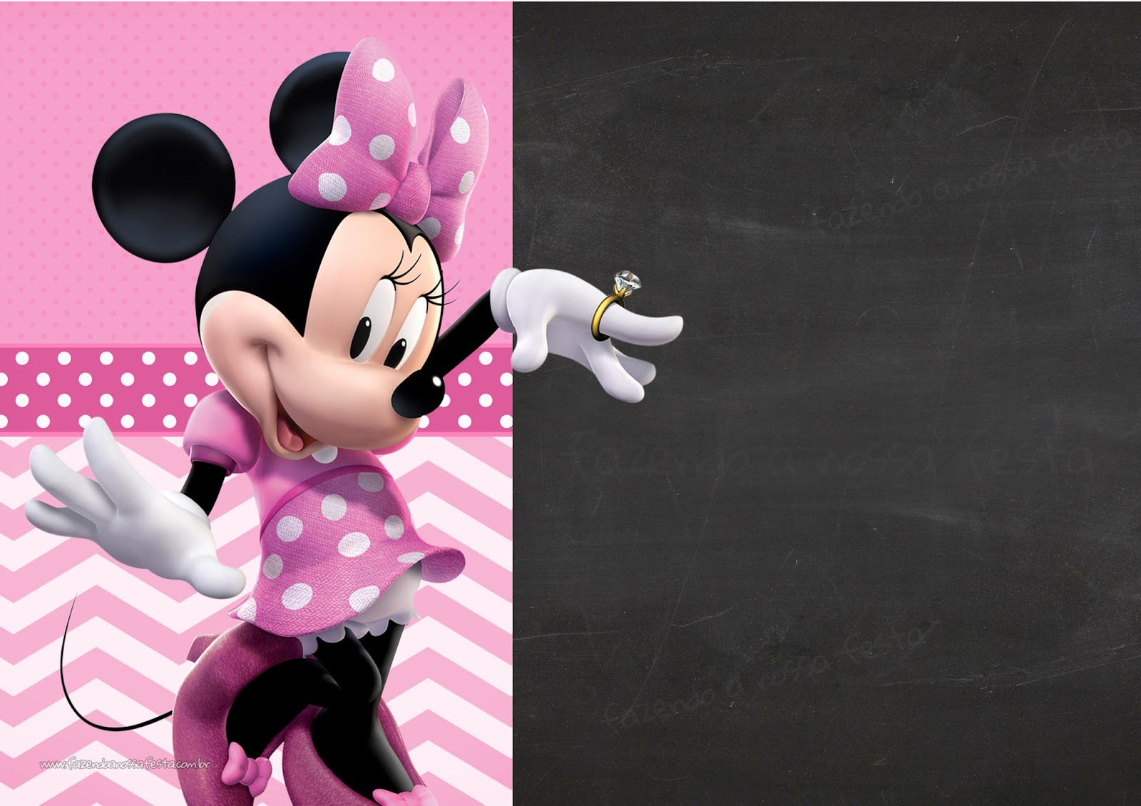 Coqueta Minnie en Rosa: Invitaciones para Imprimir Gratis. - Ideas y ...