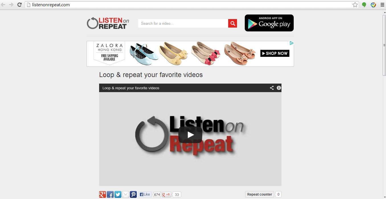 網絡資源區(香港): Listen on repeat - 在 Youtube 上重複播放音樂