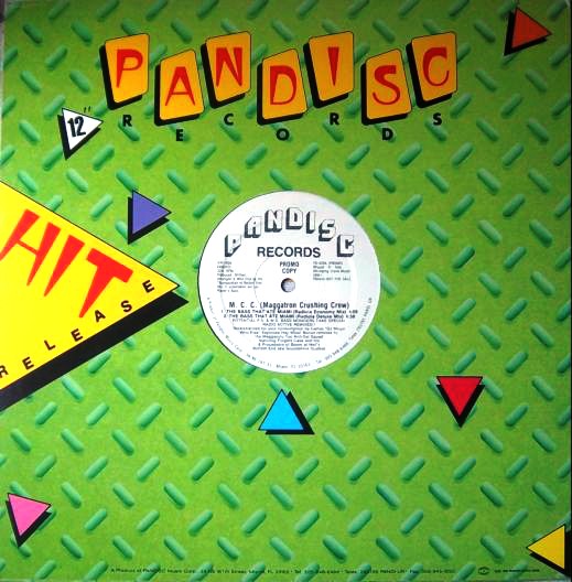 Dronydj Electro Bass Maggotron The Bass That Ate Miami Vinyl 12 Promo 1988pandisc
