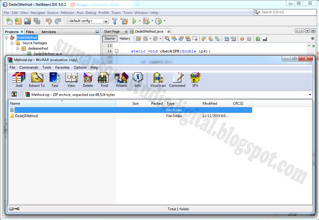 Cara Export Zip Projek Java pada Netbeans