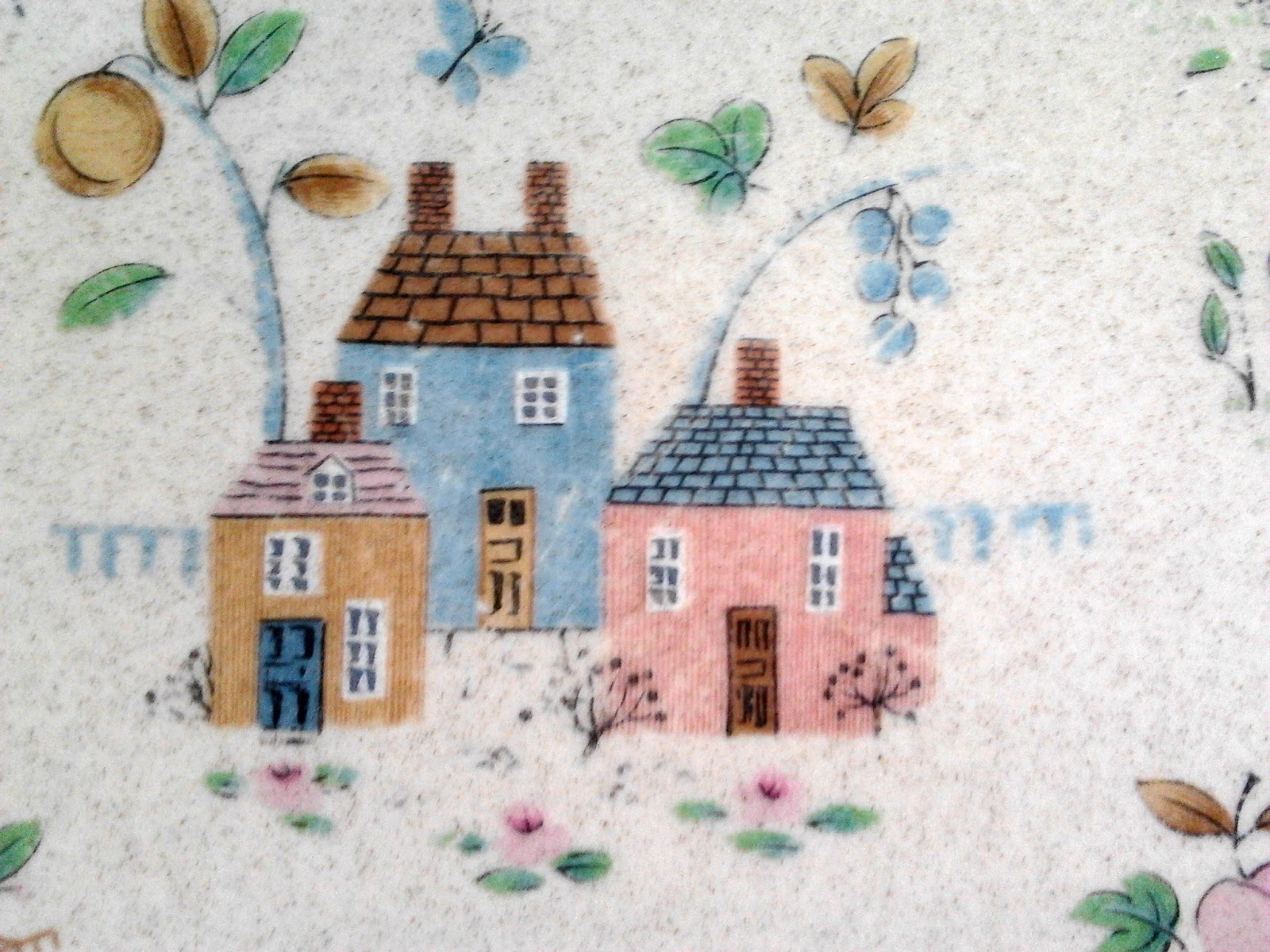 Candykins Crafts: Embroidered Dutch Houses