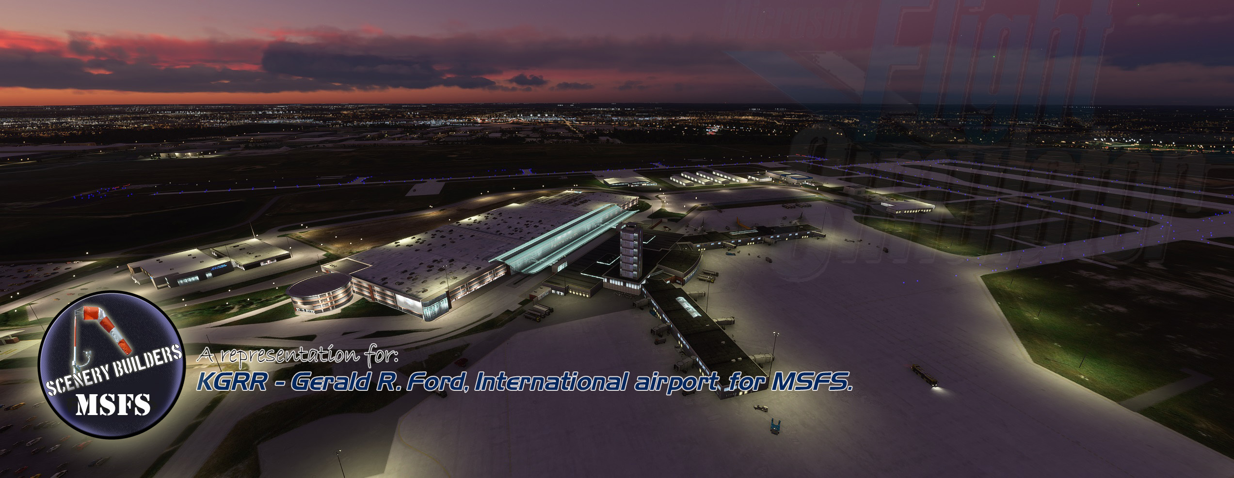 FSX, P3D, MSFS scenerybuilders.: KGRR Gerald R. Ford MSFS