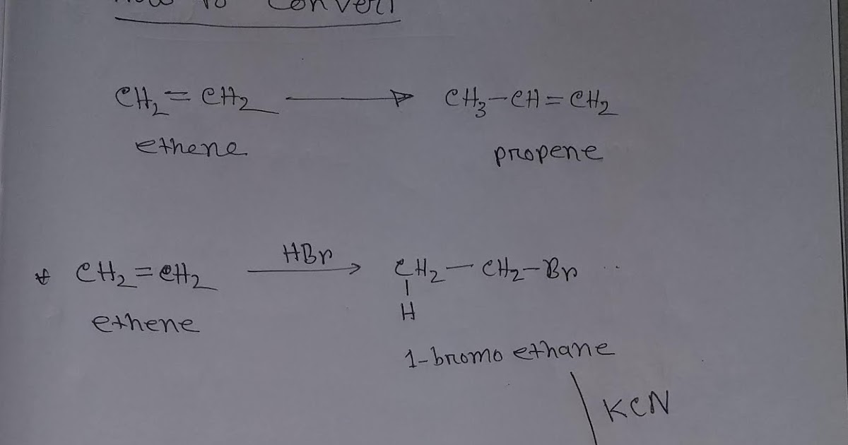【6 Steps】How to Convert Ethene to Propene