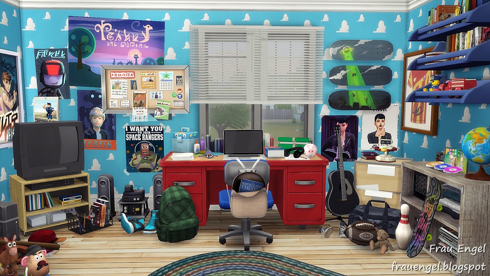 Frau Engel: Toy Story. Andy's House. Two versions.