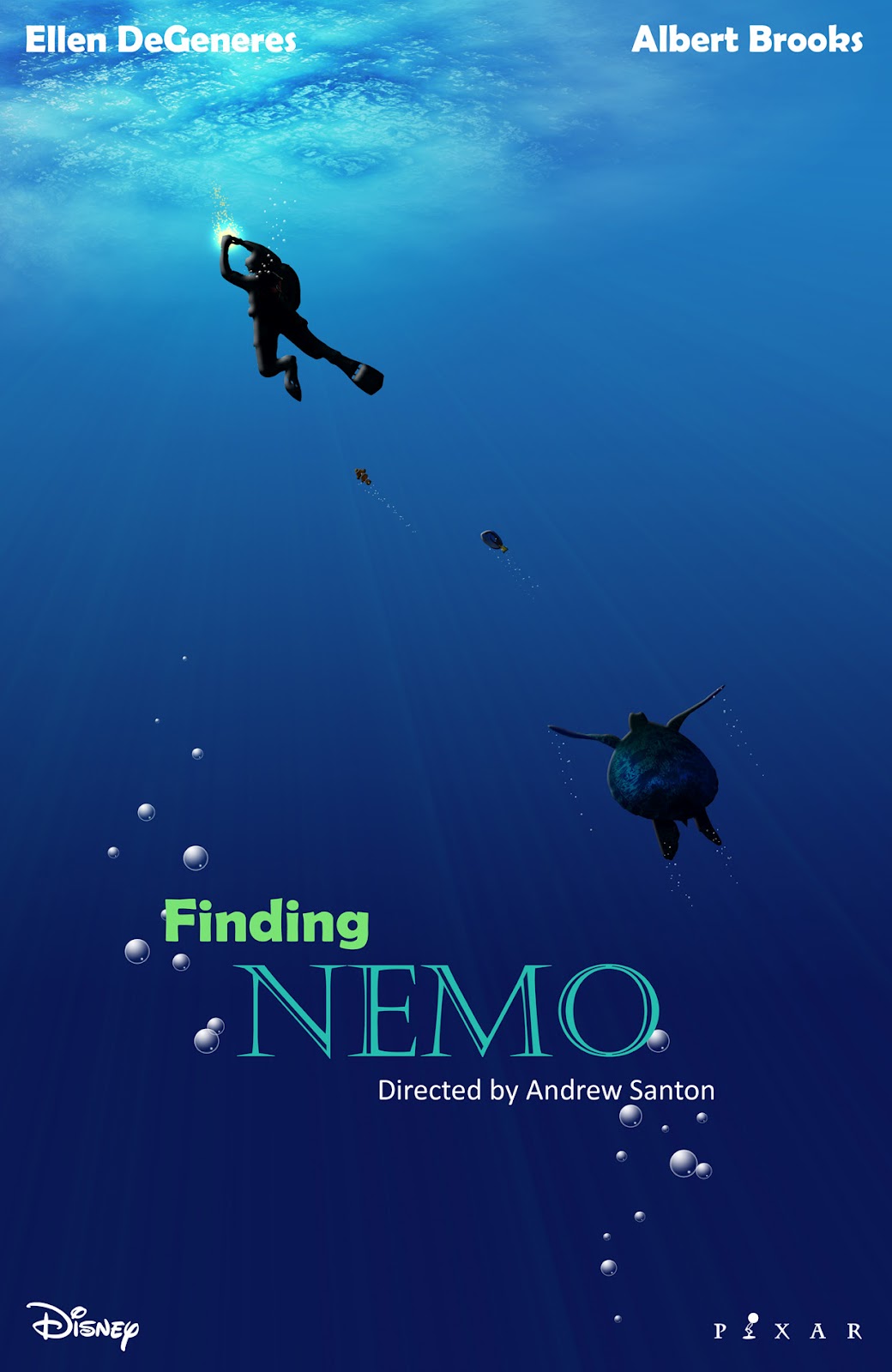 The Geeky Nerfherder: Movie Poster Art: Finding Nemo (2003)