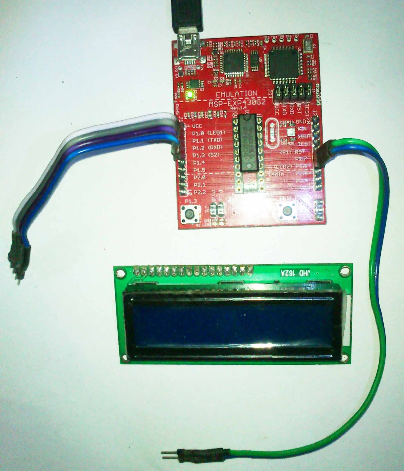 Embedded Engineering 16x2 Char Lcd With Ti Msp430 Launch Pad
