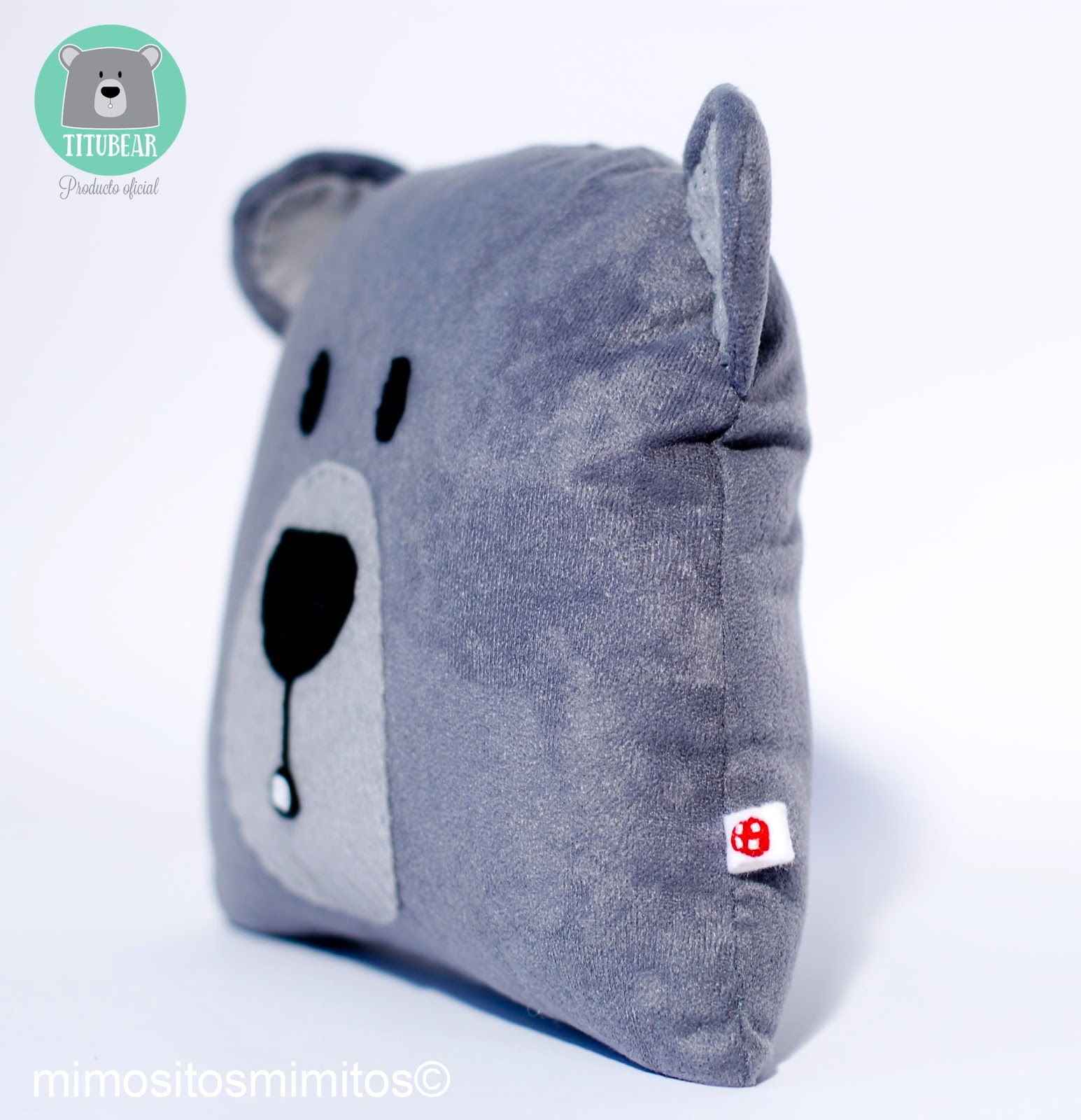 Cojín de tela de Titubear hecho a mano handmade decoración accesorios