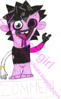 Zommers' Moshi monsters cheatz: How to draw a Zommer!!