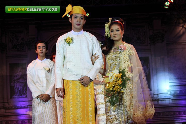 Designer Khin San Win & Pyae Soe Aung: Wedding Dress Show | Myanmar Celebrity Couple Photos!