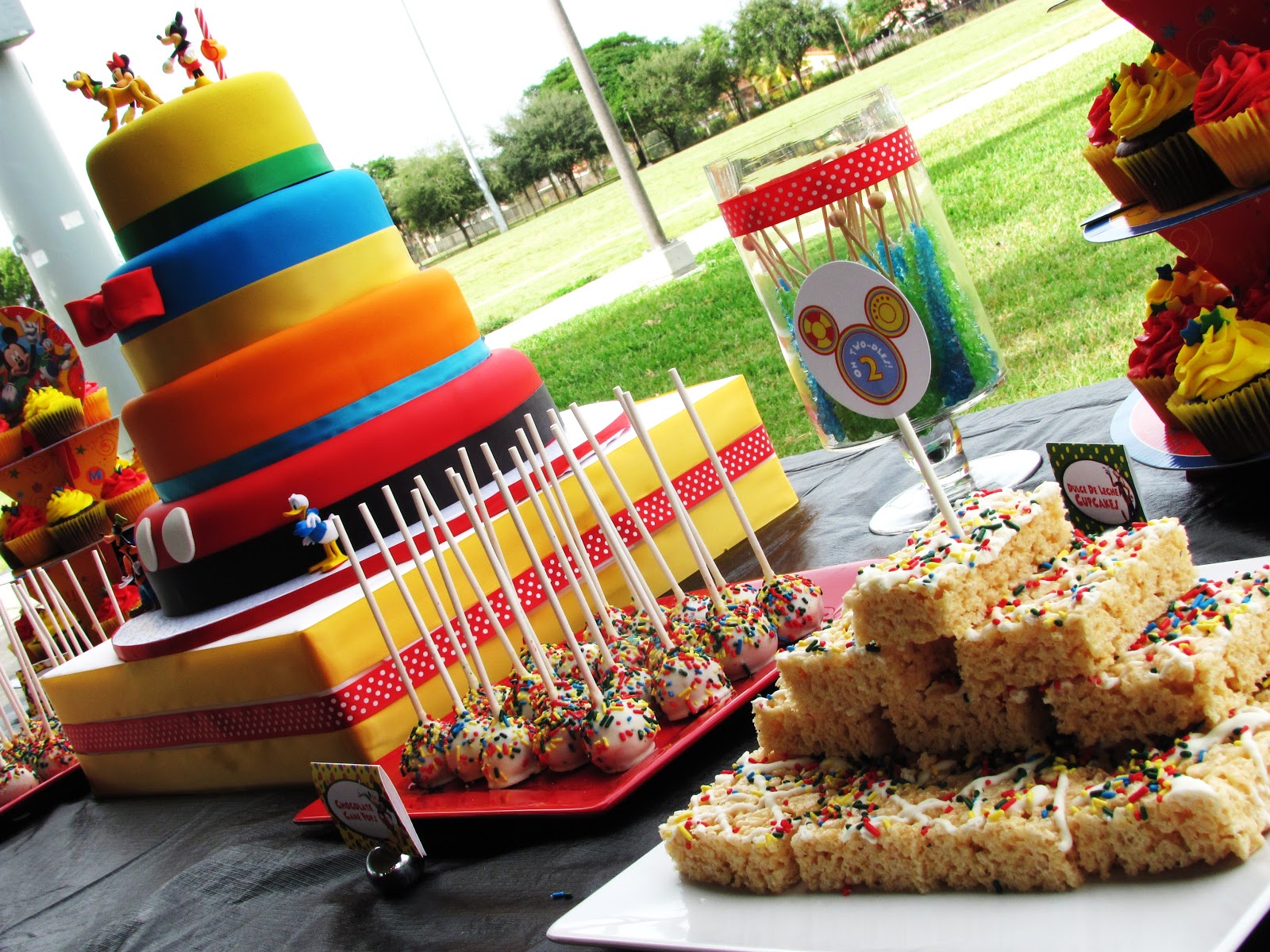 SWEET TREATS CAROUSEL: Mickey Mouse Dessert Table